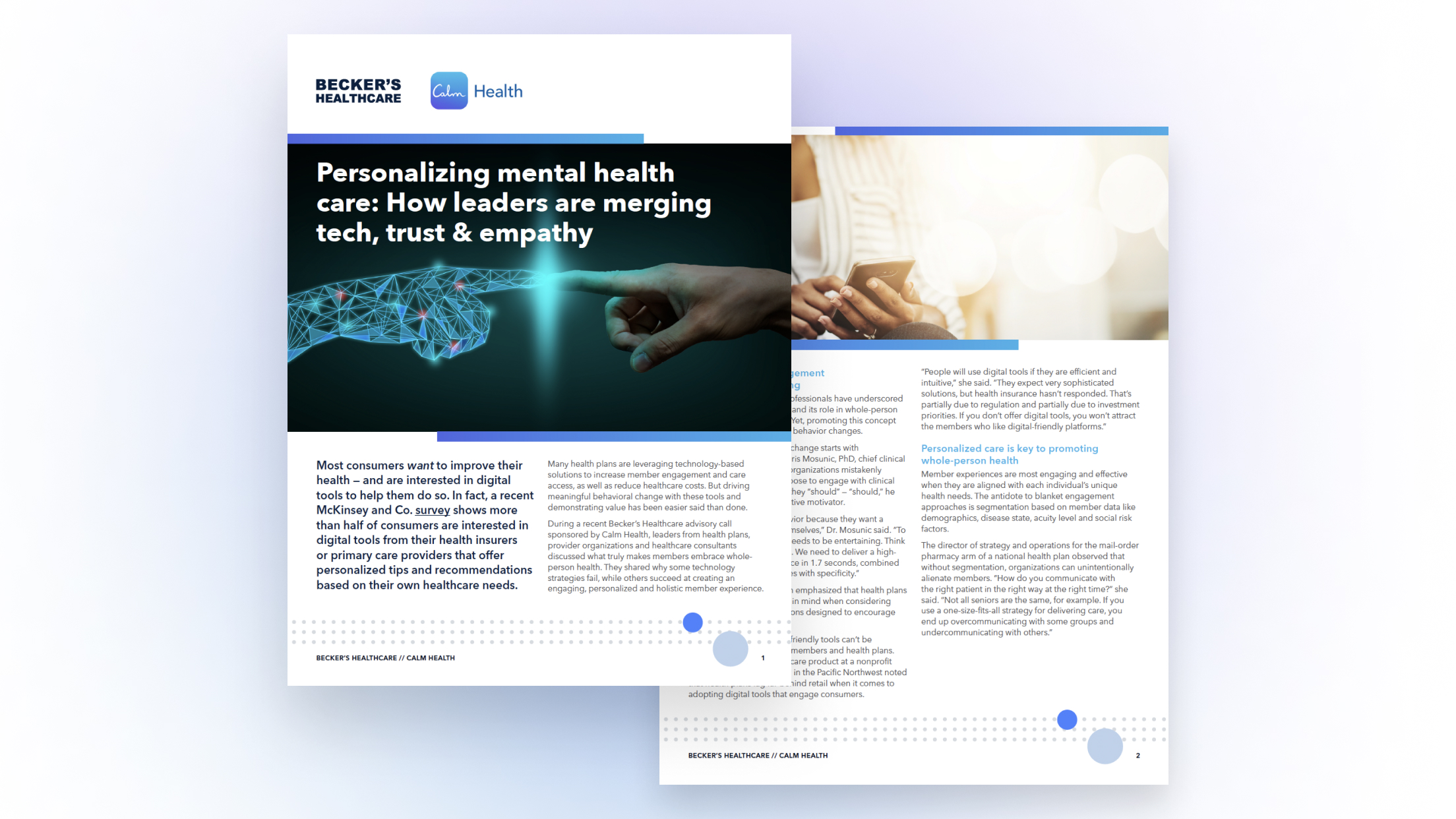 Personalizing Mental Healthcare: Merging tech, trust & empathy | Calm ...